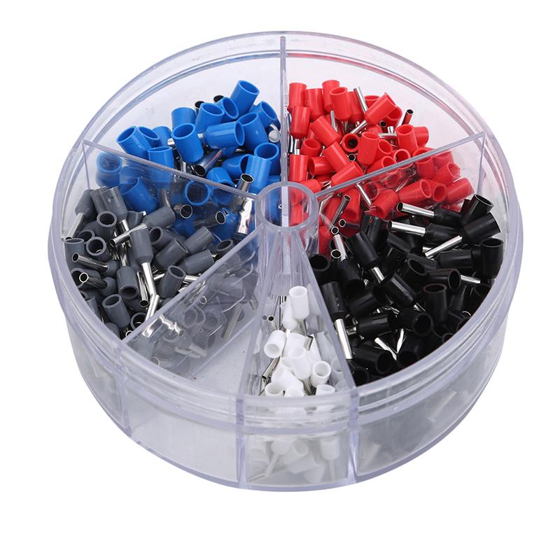 400 Pack VE Tube Terminal 5 in 1 Combination Set Cold Terminal Terminal ...