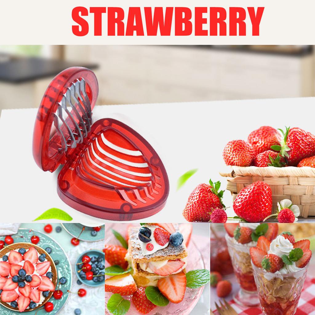 Buy Strawberry Kitchen Knife Gadget Kitchen Tool Mini Cut Stainless ...