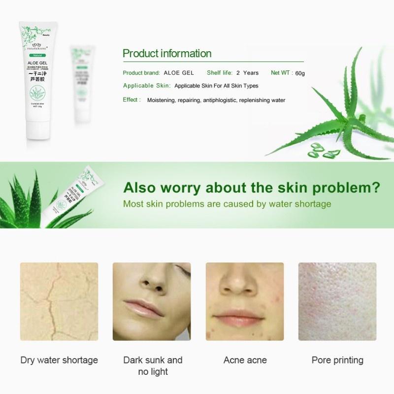 Buy Aloe Vera Ge Face Cream Moisturizing Anti-Inflammatory Sun After ...