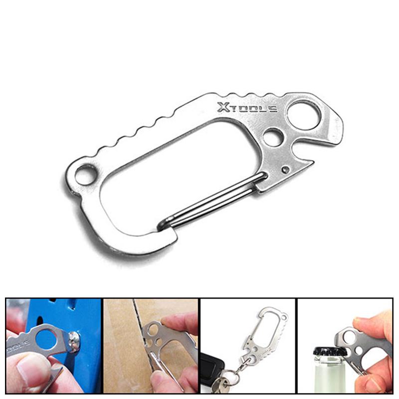 Outdoor Carabiner D-Ring Key Chain Clip Hook Mountaineering Climbing ...