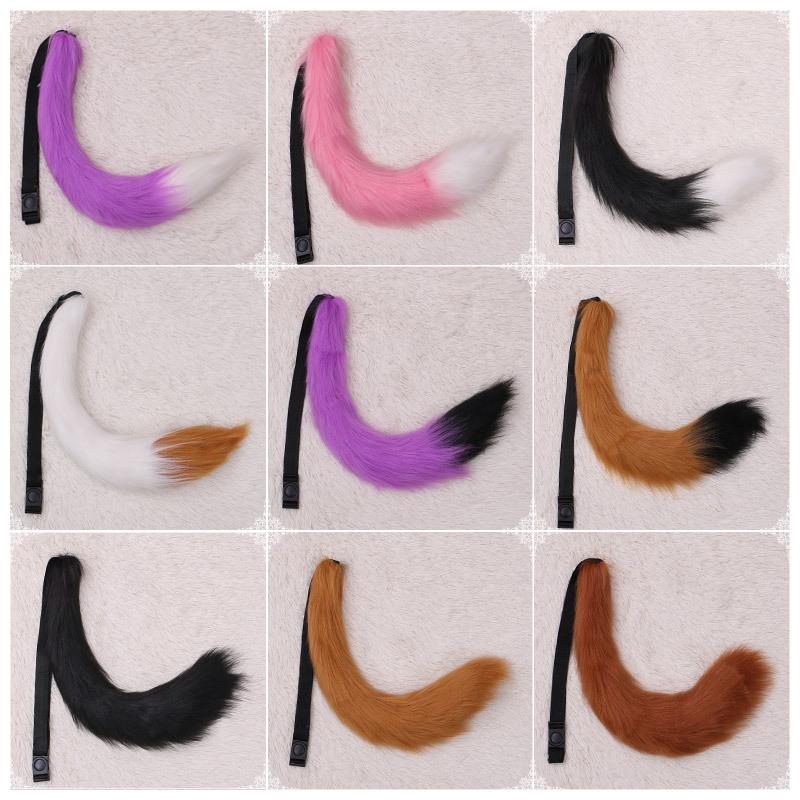 Buy Plush Cat Tail Anime Cosplay Lolita Tail Props Halloween Arnival ...