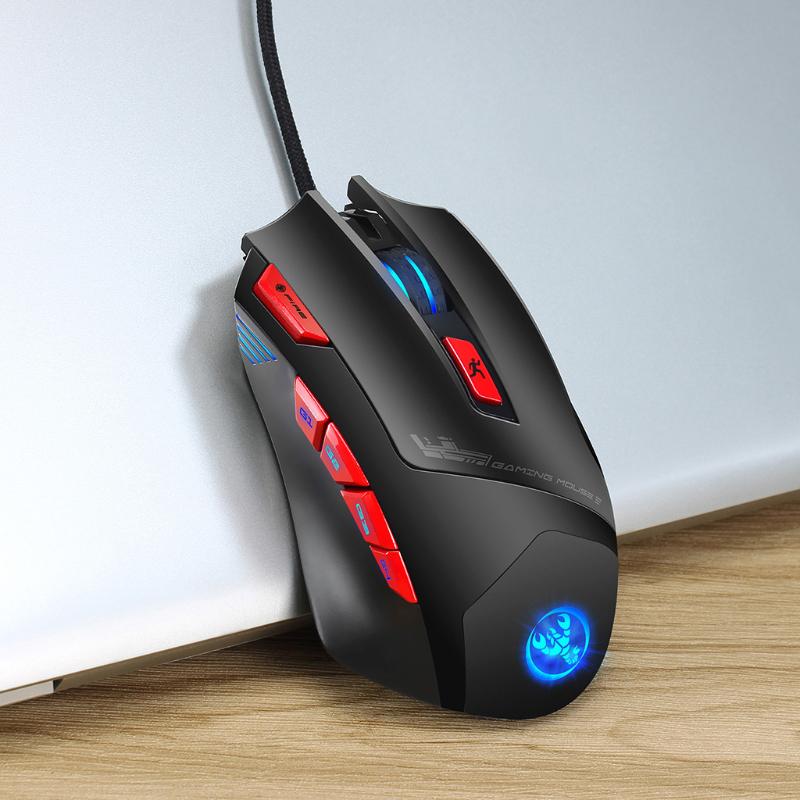 Buy 6000 DPI Mechanical Game Mouse With Cable For Gamer Computer Laptop ...