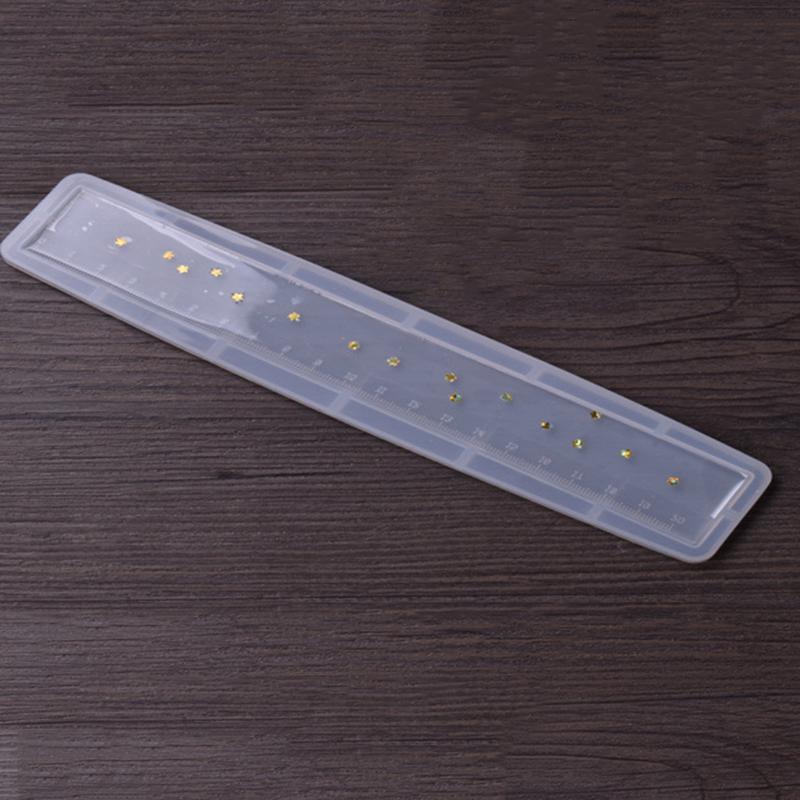 Buy PDTO 1pc New Rectangle Ruler Mold Silicone Mold Resin Casting Epoxy ...