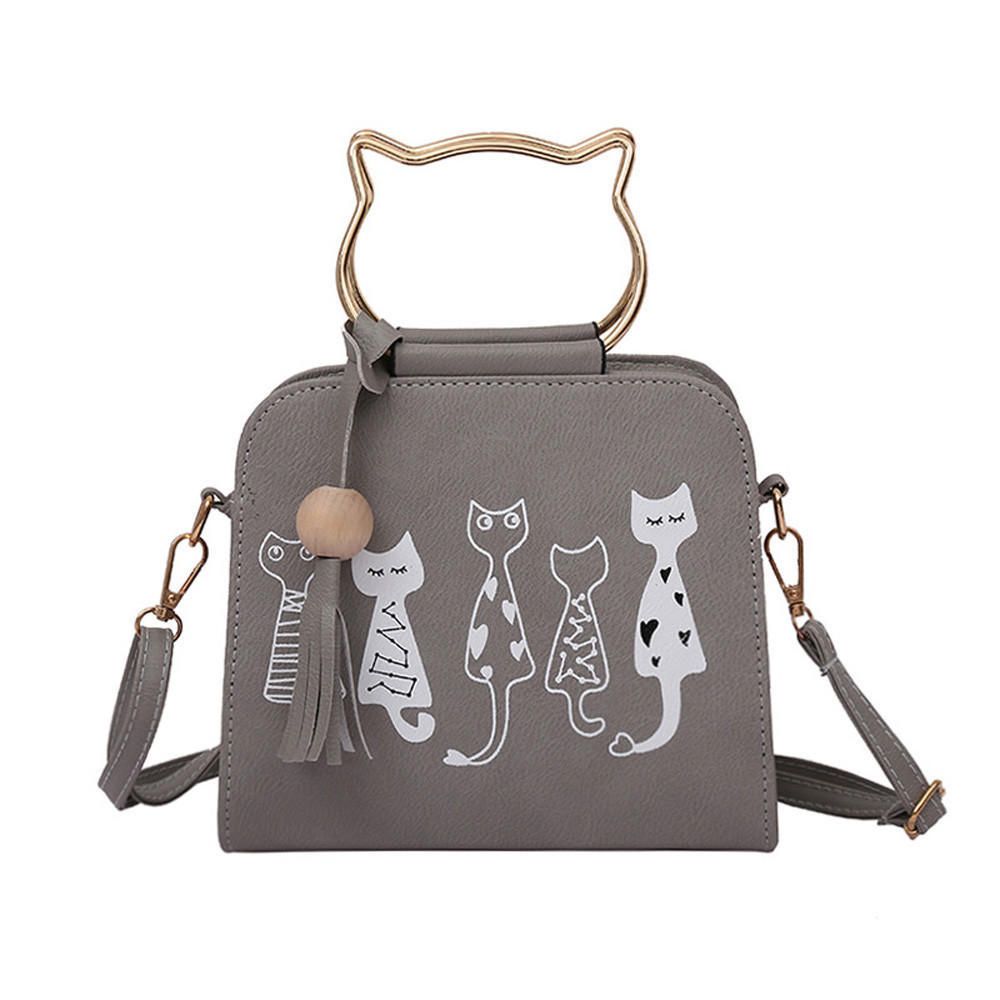 Buy Animal Messenger Purse Women Handbags Cat Rabbit Pattern Shoulder ...