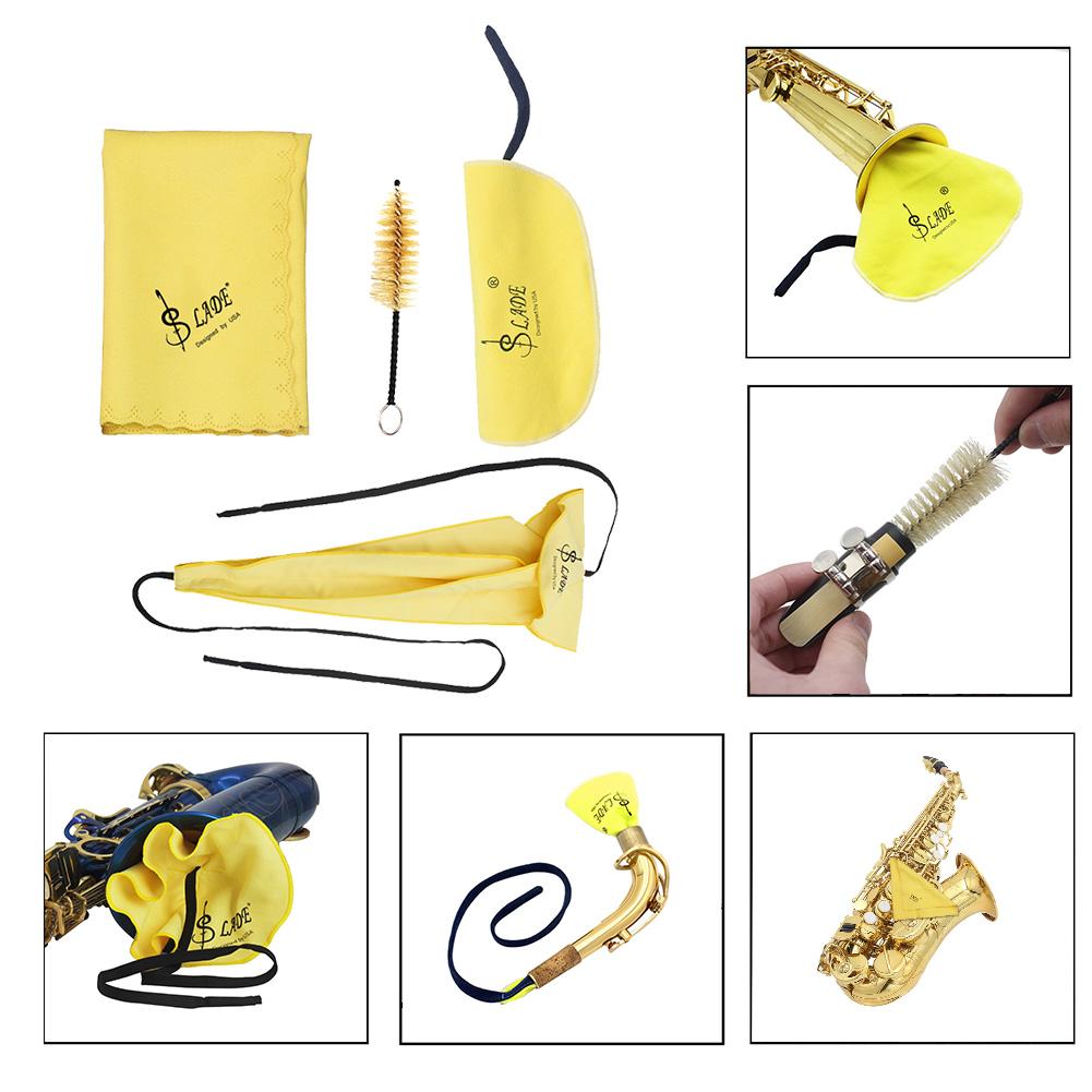 Buy 4pcs Sax Maintenance Cleaning Kit with Saxophone Cleaning Cloth ...