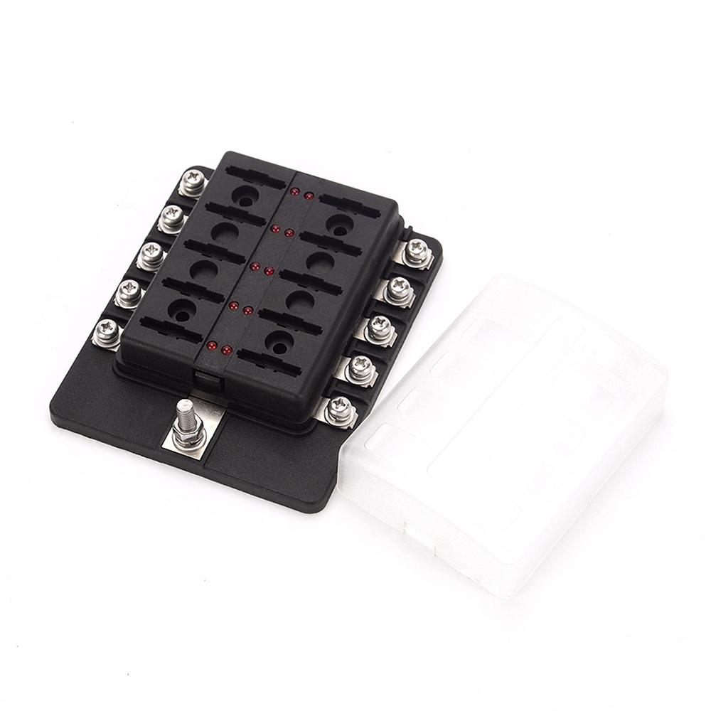 Cheap 10 Way Blade Fuse Box Holder Fuse Blocks with Red LED Indicator ...