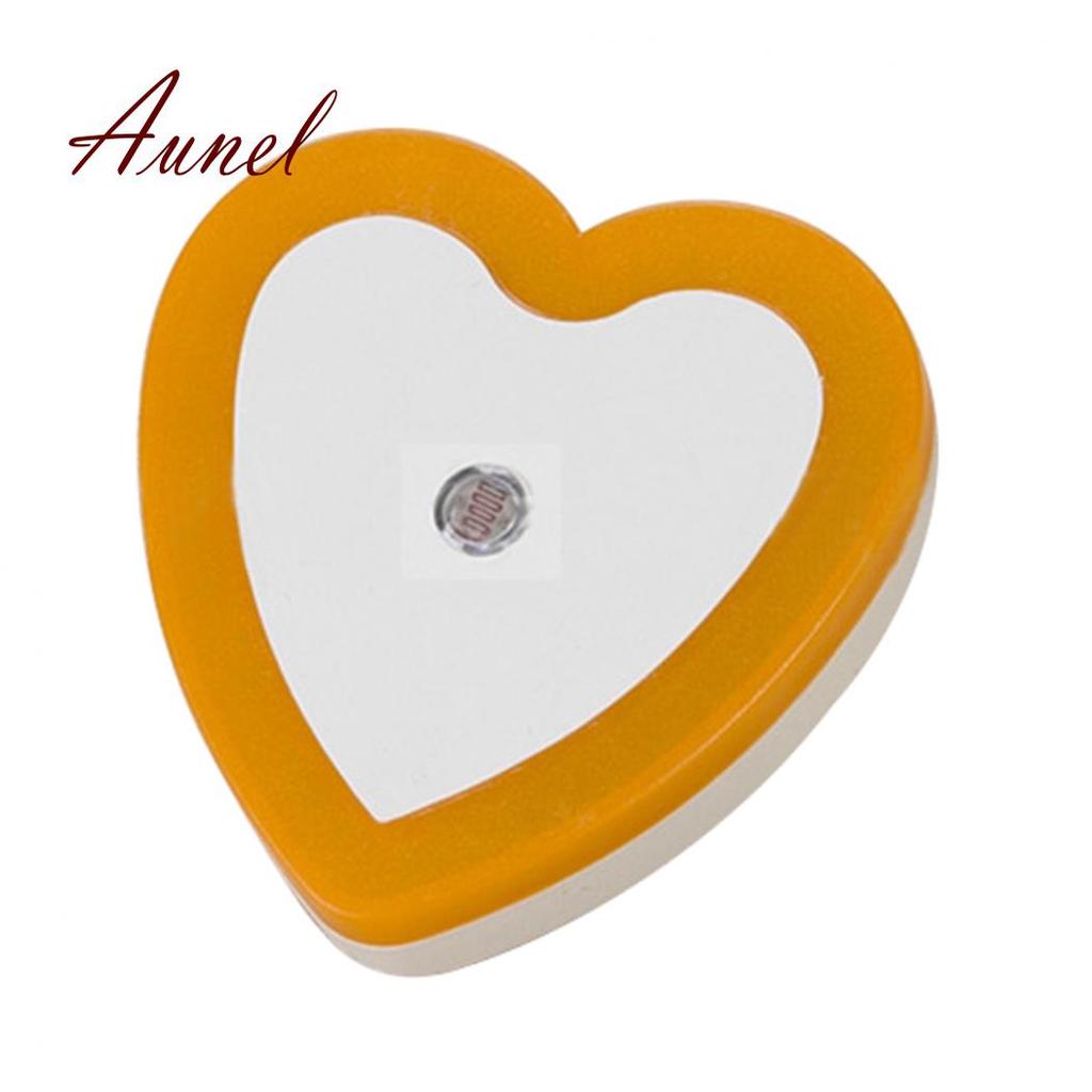 Buy Light Sensor Led Heart Eu Plug-In Night Light Baby Bedroom Living ...