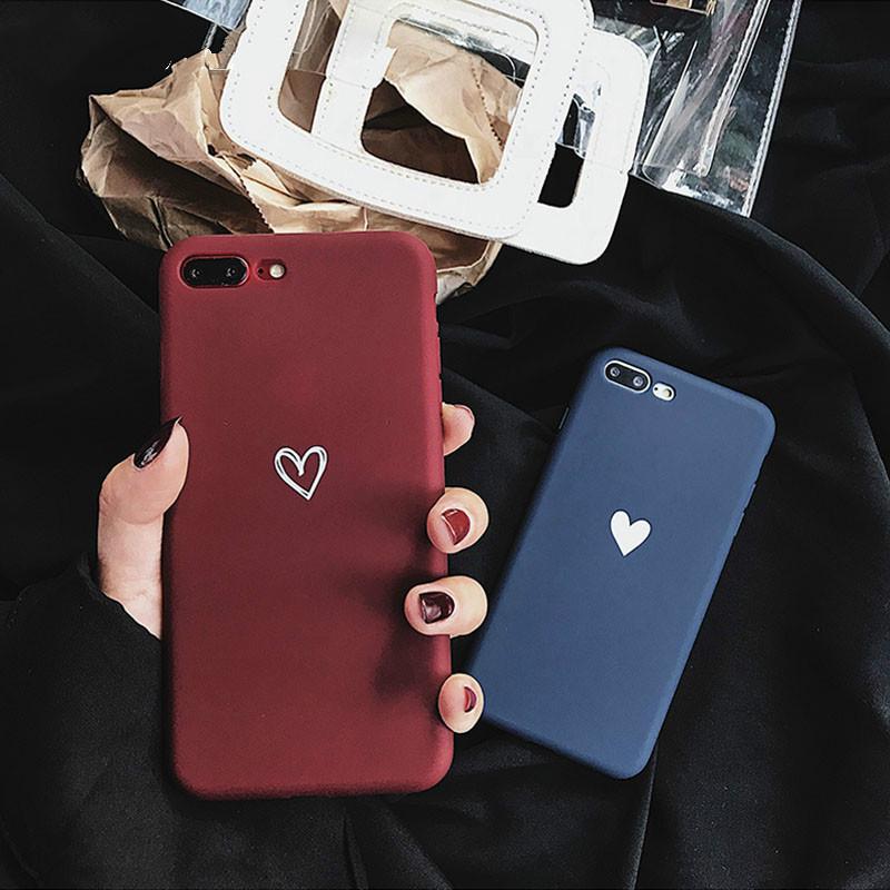 Buy Love Heart Pattern Phone Cases For Iphone 6 6S 7 8 Plus XS Max XR X ...