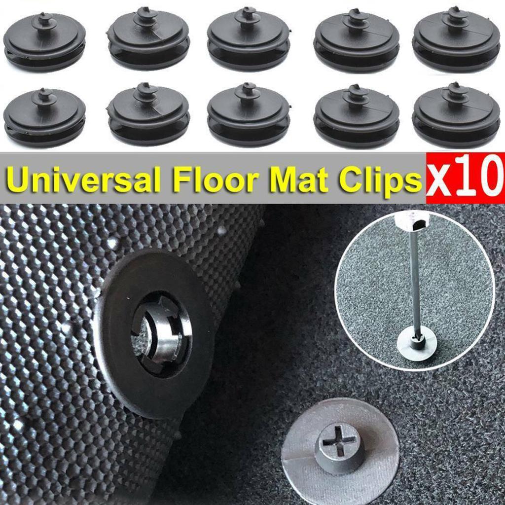 Buy Pdtoweb 10pcs New Black Car Mat Carpet Clips Fixing Grips Clamps ...