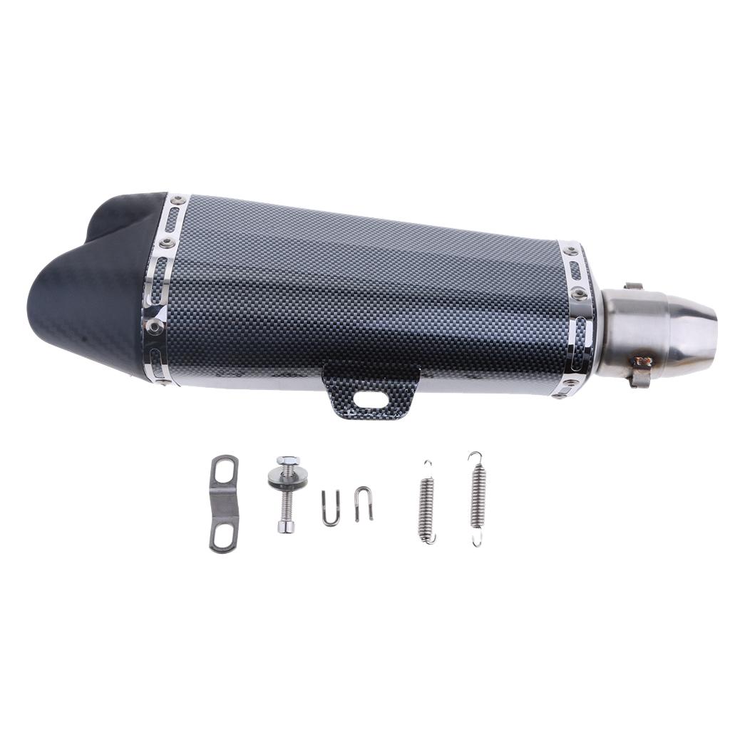 Buy Universal Motorcycle Street Bike Dual Exhaust Muffler Vent Pipe ...