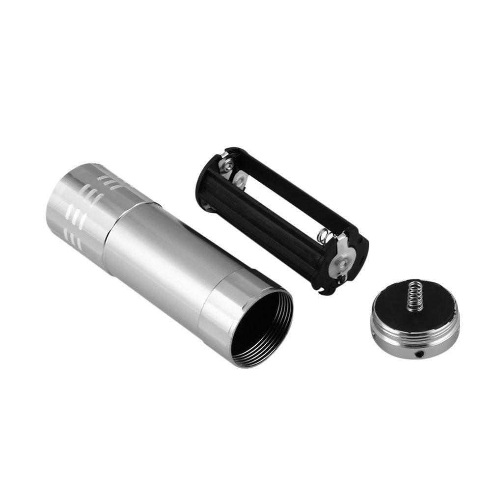 Buy Classic 9 LED Aluminum Flashlight Lamp Small Flashlight Emergency ...