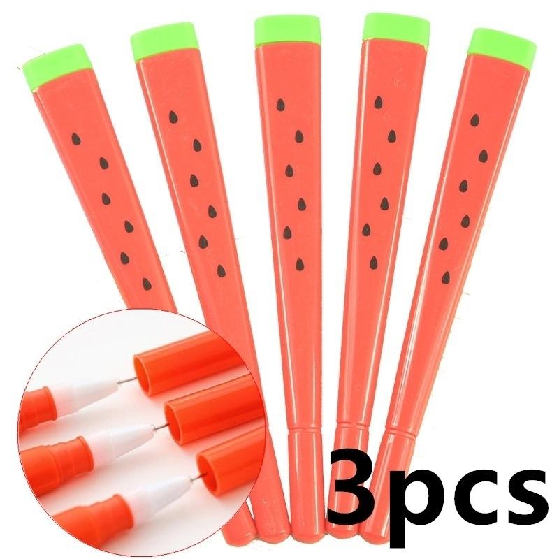 3PCS Creative watermelon shape gel pen fruit shape black student ...