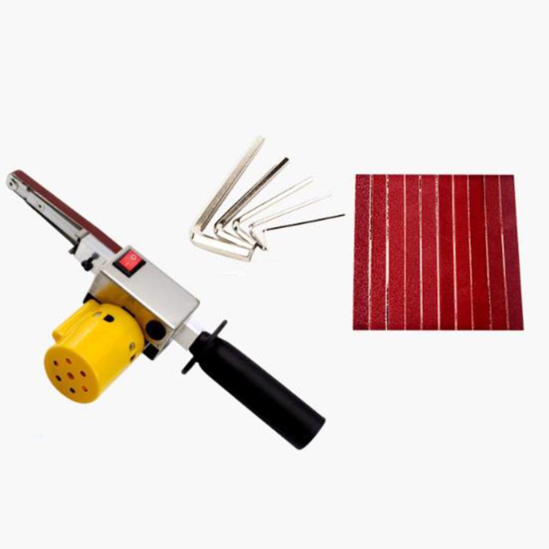 Buy Portable Belt Grinder Sander Narrow Corner Grinding Polishing Bare ...