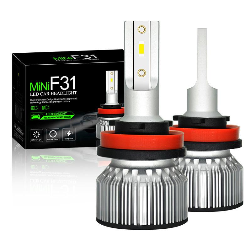 2PCS Auto LED Scheinwerfer Lampe Birne MINIF31 C6S2H1 H3 H4 H7 H11 H10 ...