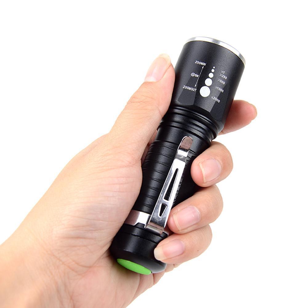 Buy Zoomable X-XML T6 Flashlight 10000 Lumens 5 Modes 18650 AAA Tactical Torch & at affordable ...