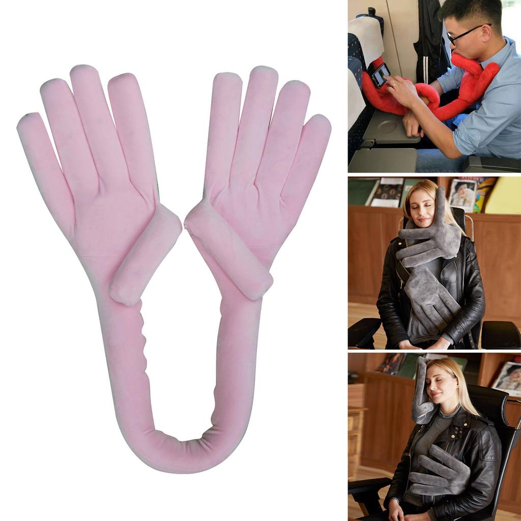 Buy Palm Pillow Comfort Bend Memory Cotton for Travel Camping Kid Blue ...