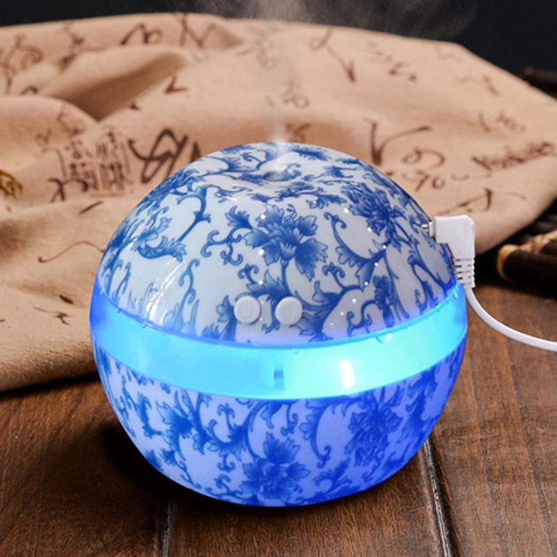 Buy 300ml Ultrasonic Mini Car Home Humidifier Portable Blue-and-White ...