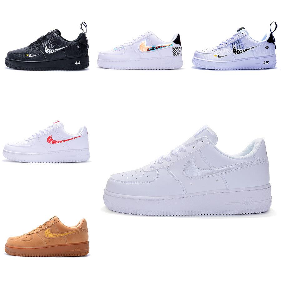 Buy Pure White Air Force One Low-cut Joint AF1 Deconstruction Wheat ...