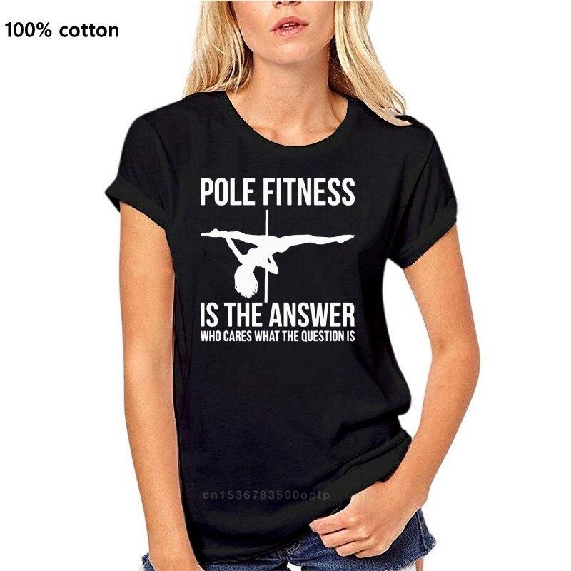 Fashion Building Pole Fitness Pole Dancer Dancing T Shirt Leisure ...