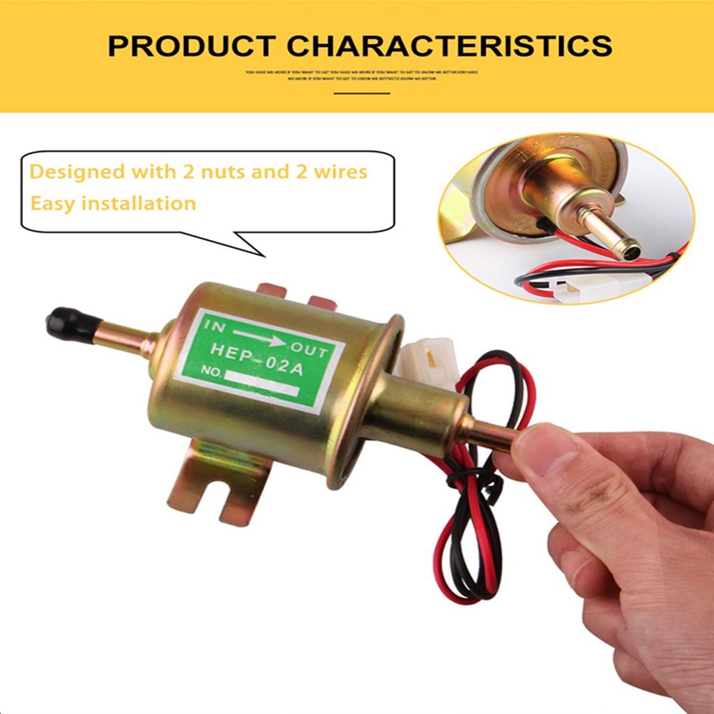 Buy 12V Universal Gas Diesels Inline Low Pressure Car Electric Fuel ...