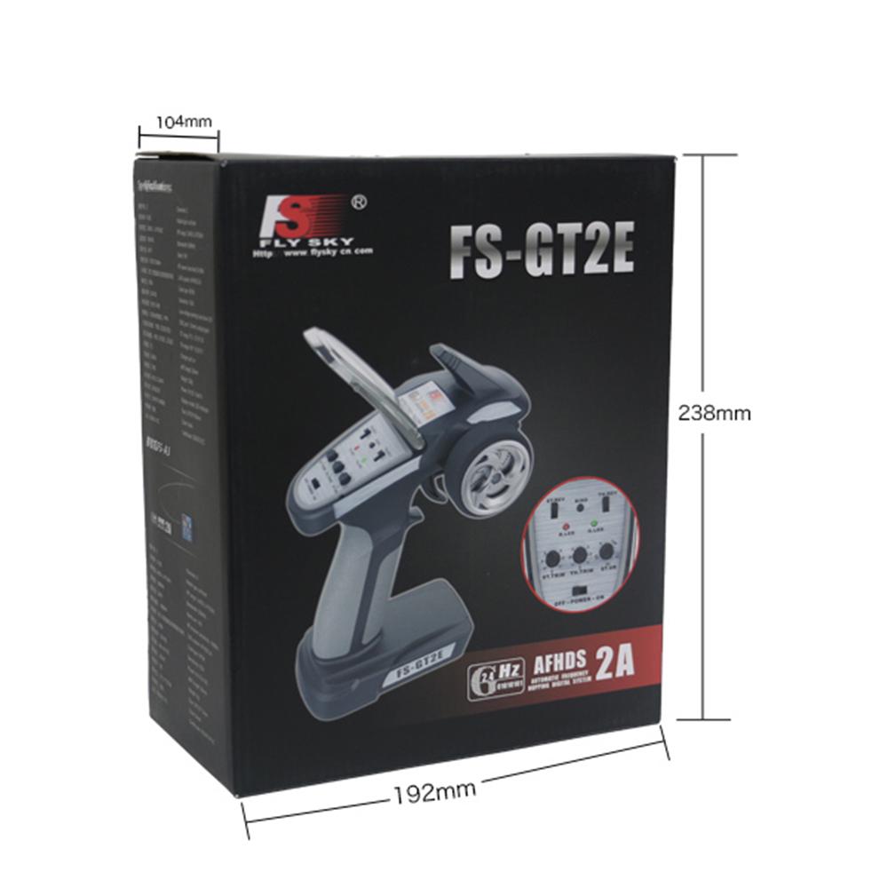 Flysky FS-GT2E AFHDS 2A 2.4G 2CH Radio System Transmitter for Rc Car ...
