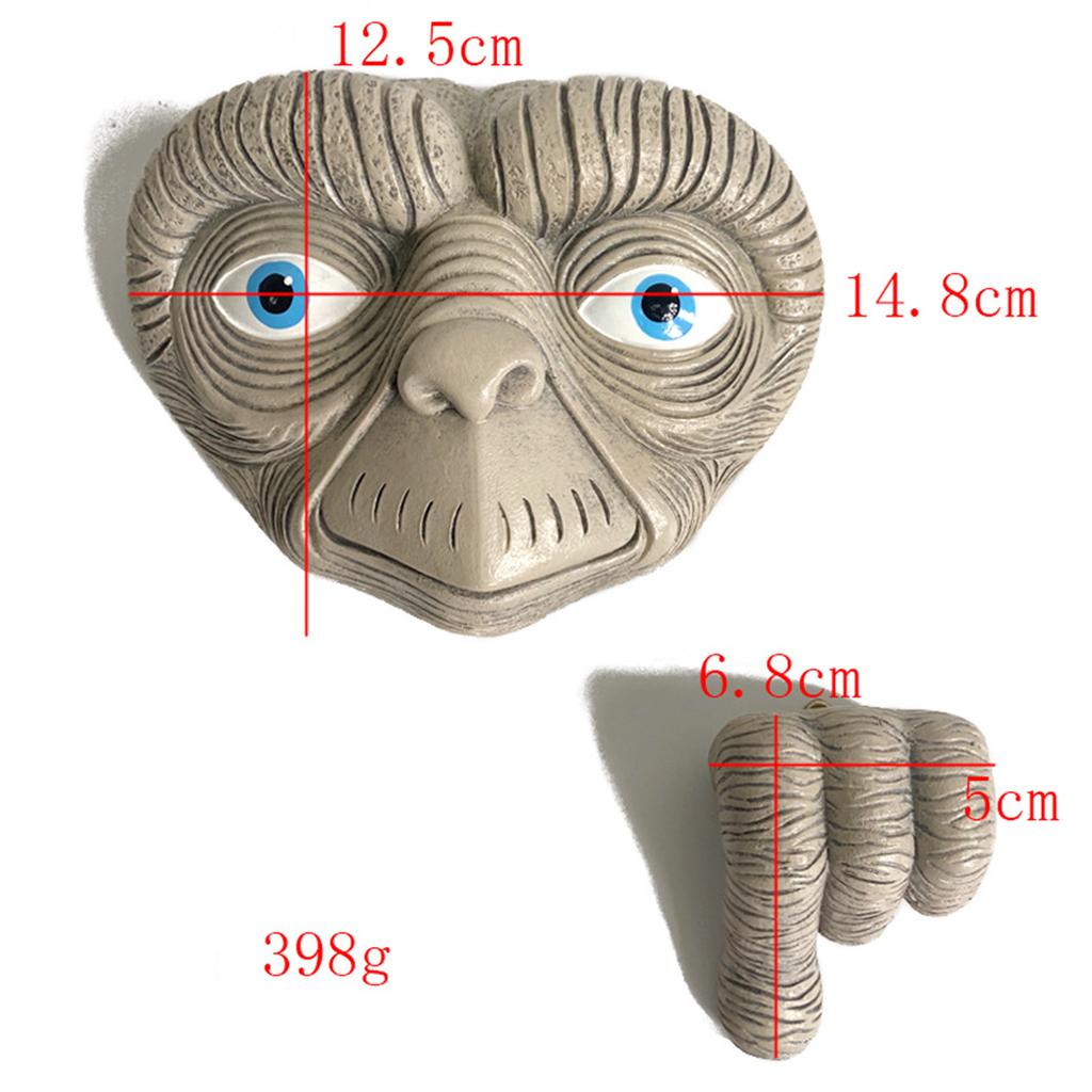 Buy ET Alien Whimsical Tree Face Statues Peeker Sculptures Fairy Garden ...
