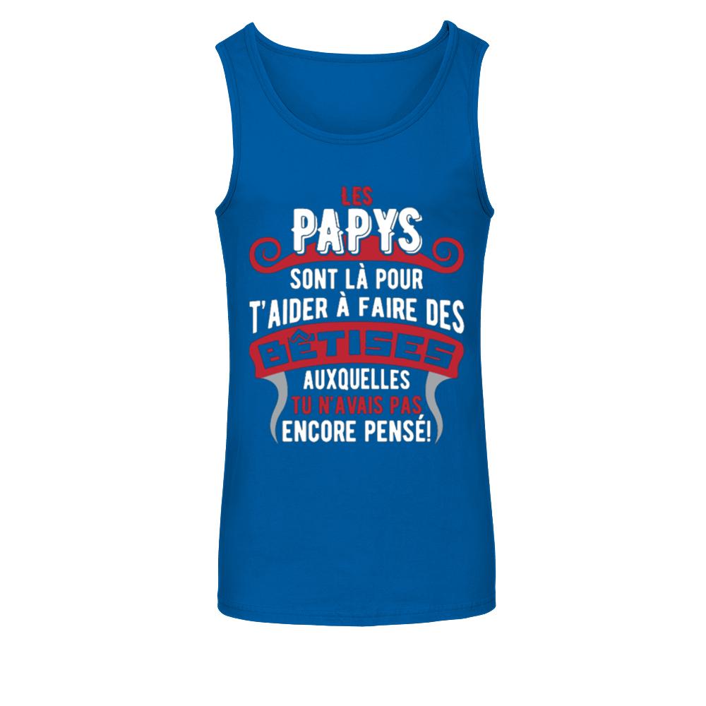 Buy Tank top The PAPYS are here to help you! - Royal blue - S at ...