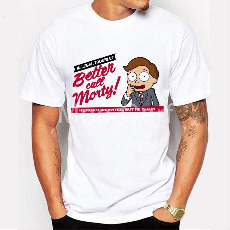 Buy Better Call Morty Print T Shirt Better Call Saul Men T Shirt Summer ...
