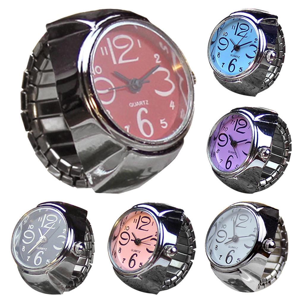 Buy Women'S Ring Watch Telescopic And Elastic Watch Strap Mini Quartz ...