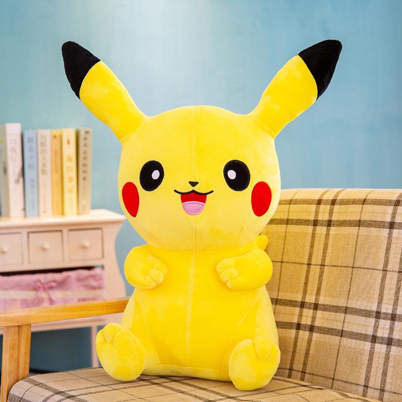 Buy 45cm Pikachu Doll Pillow Pikachu Plush Toy Large Dolls for Kids ...