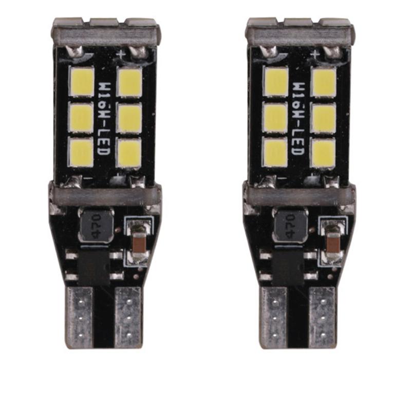 Buy 1 Pair Car Turn Signal Led Reversing Light T15 2835 15smd Decoding ...