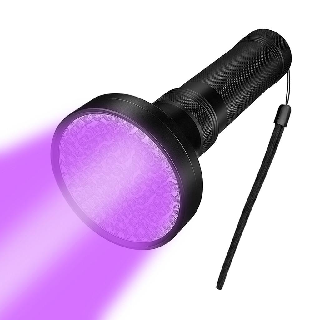 Satın alın Aluminum UV Ultra Violet 100 LED Flashlight Purple ...