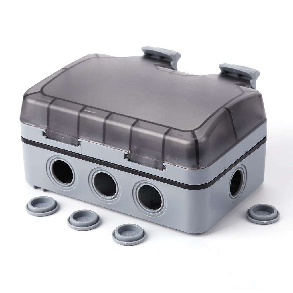 Weatherproof Outdoor Wall Socket, Flush-Mount Power Outlet with Hinged ...