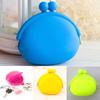 Buy Silicone Round Coin Purse Wallet Card Rubber Key Phone Bag at ...