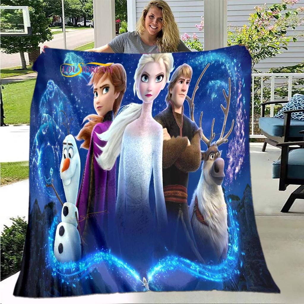 💰Kaufe Super Clear 3D Frozen Bed Blanket Office Home Hiking Picnic ...