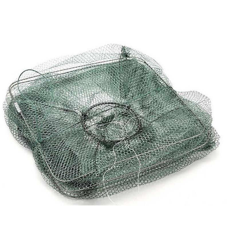 Foldable Green Crab Fish Crawdad Shrimp Fishing Net Shrimping Trap Cage ...