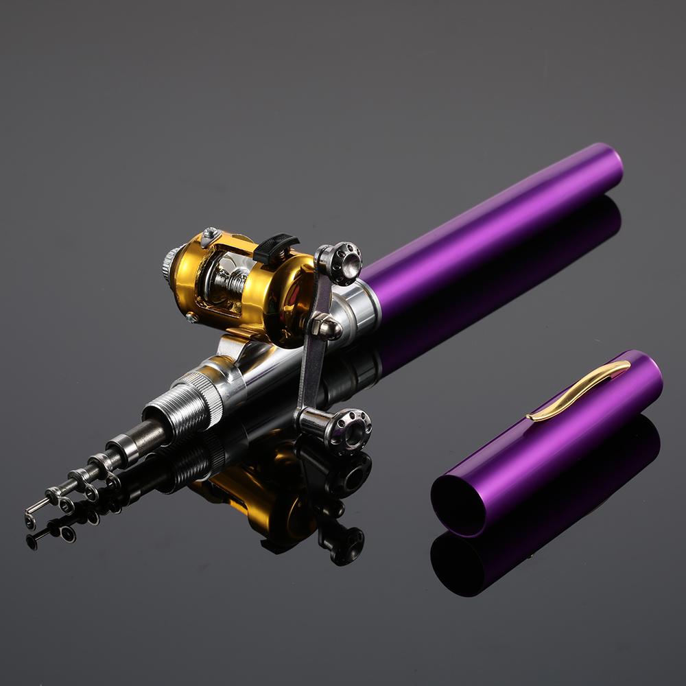 Buy Fishing Rod Reel Combo Kit Set Mini Telescopic Portable Pocket Pen ...