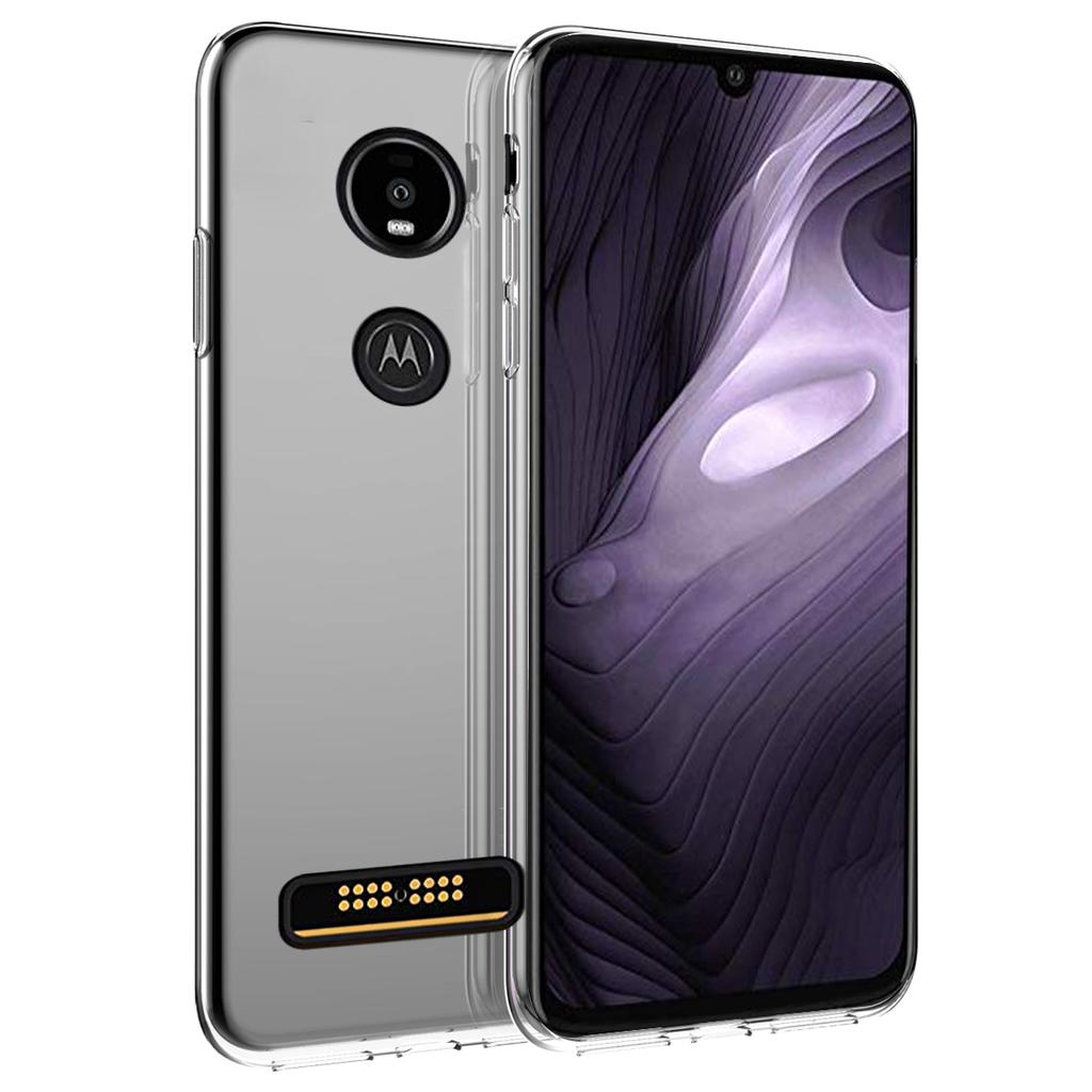 Motorola Moto Z4 Back Case Transparent Soft Tpu Dropproof Shockproof ...