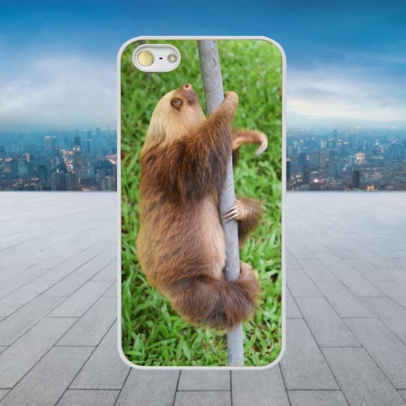 Buy Cute Little Sloth Iphone 4 5 6 7s Plus 8 X Case Samsung Galaxy S6 ...