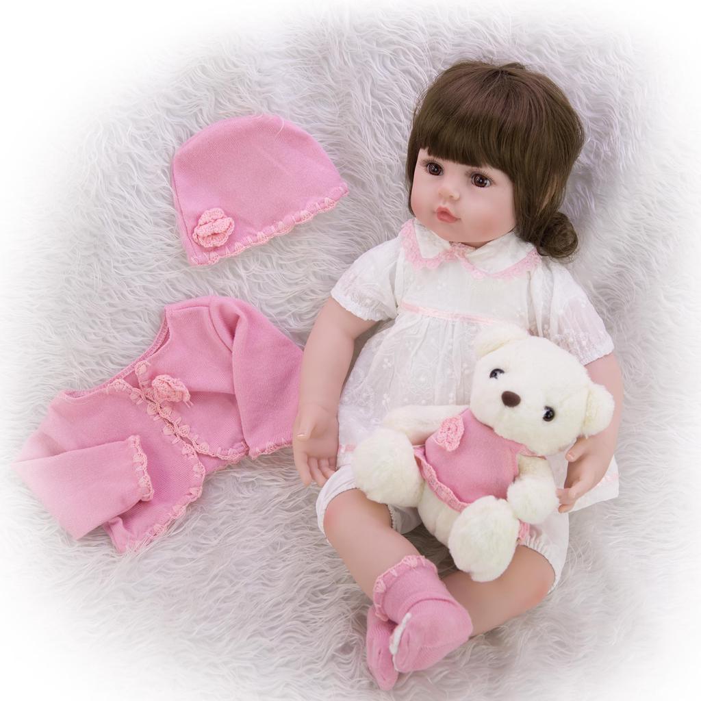 Satın alın KEIUMI 24 Inch Lovely Reborn Baby Dolls 60 cm Soft Silicone Vinyl Reborns Baby Doll ...