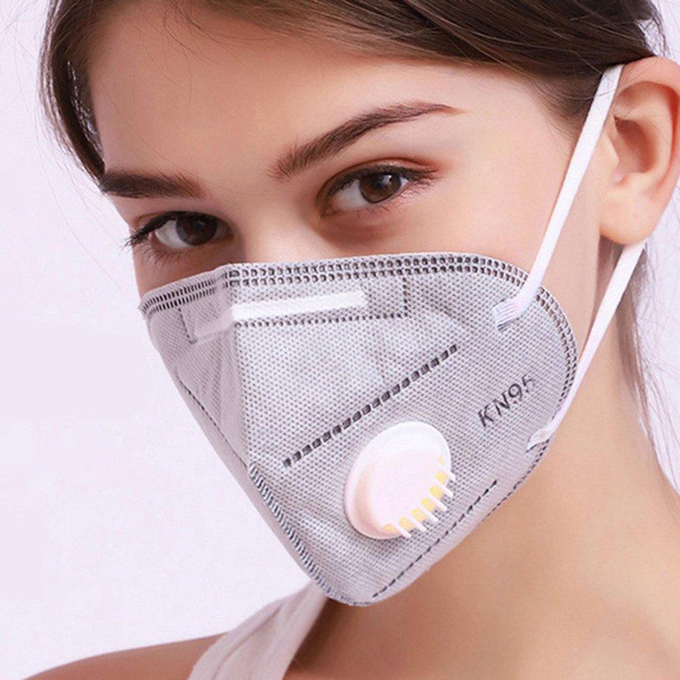 Buy Breathing Valve Dust Mask Non-Woven Cloth Pm2.5 Breathable Anti-Fog ...