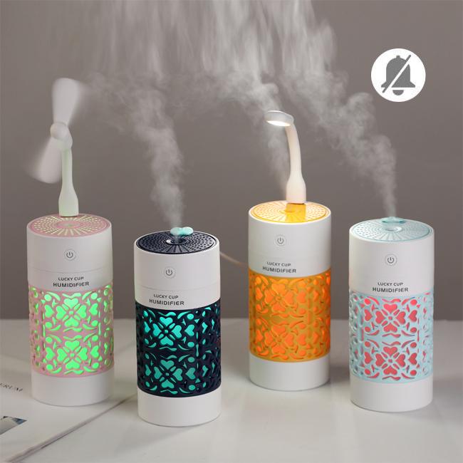 Buy Lucky Cup Humidifier USB Ultrasonic Aroma Diffuser 3 In 1 Mini ...