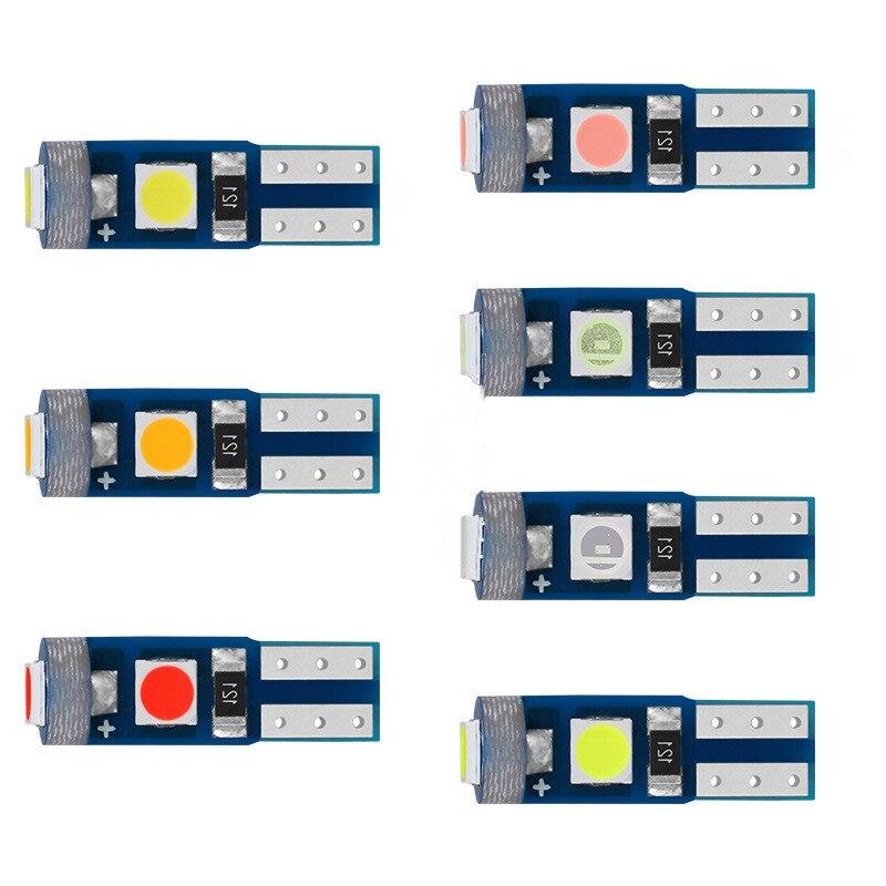 10 adet T5 W3W PCB 3030 3 Led Dashboard ampuller araba ısınma enstrüman ...