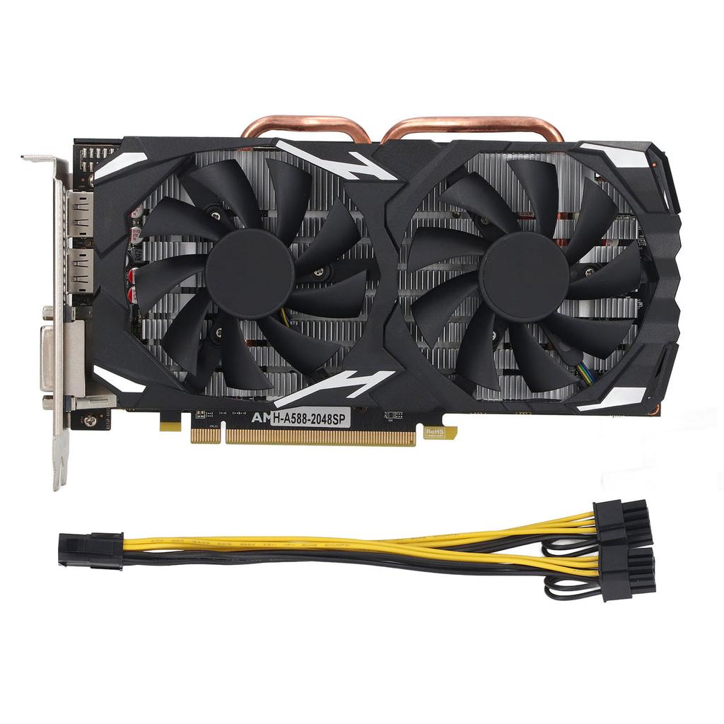 Игровая видеокарта RX580 8 ГБ GDDR5 256 бит с низким уровнем шума для ...
