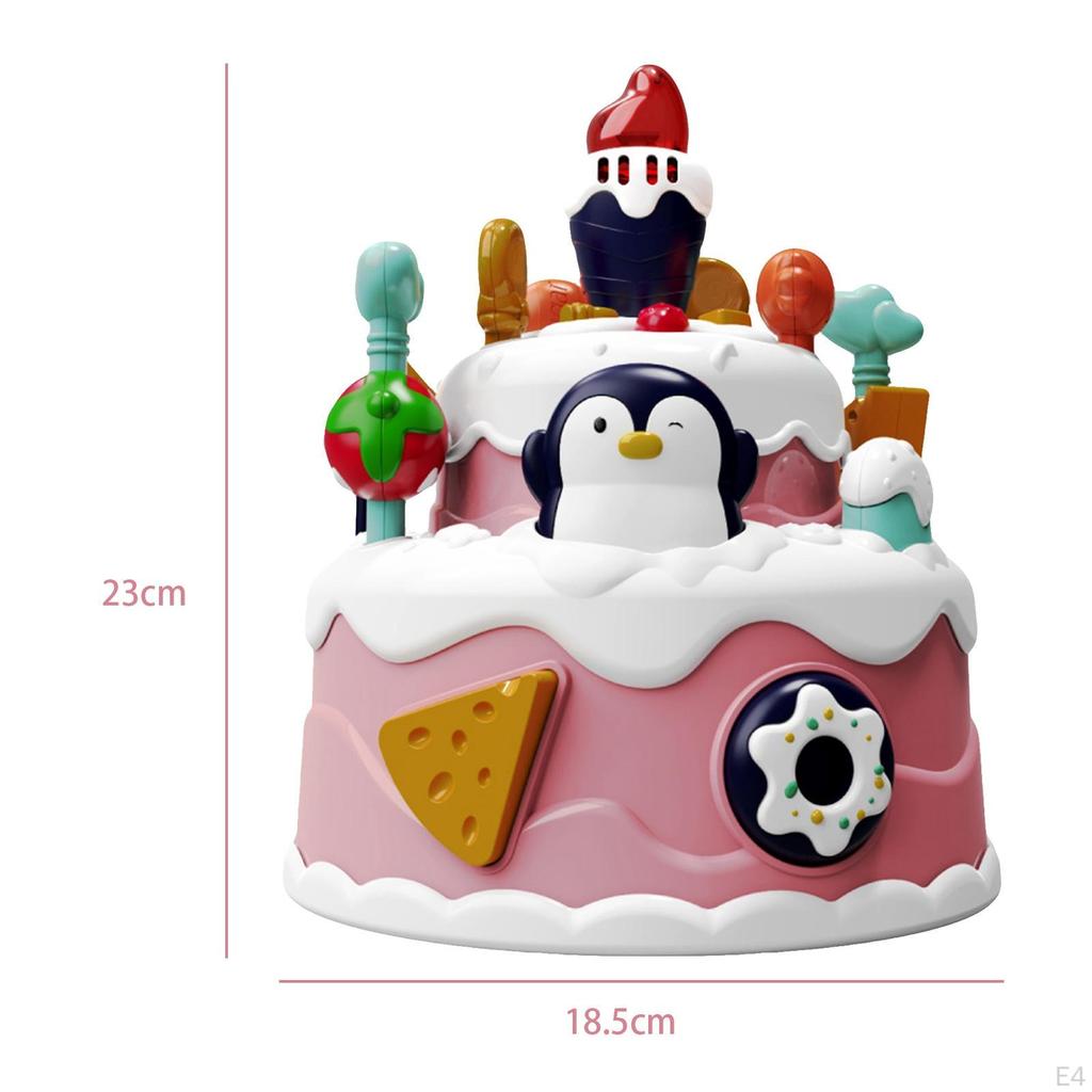 Buy Plastic Pretend Play Cake Toy Role Play Toy DIY for 3 4 5 Years Old ...
