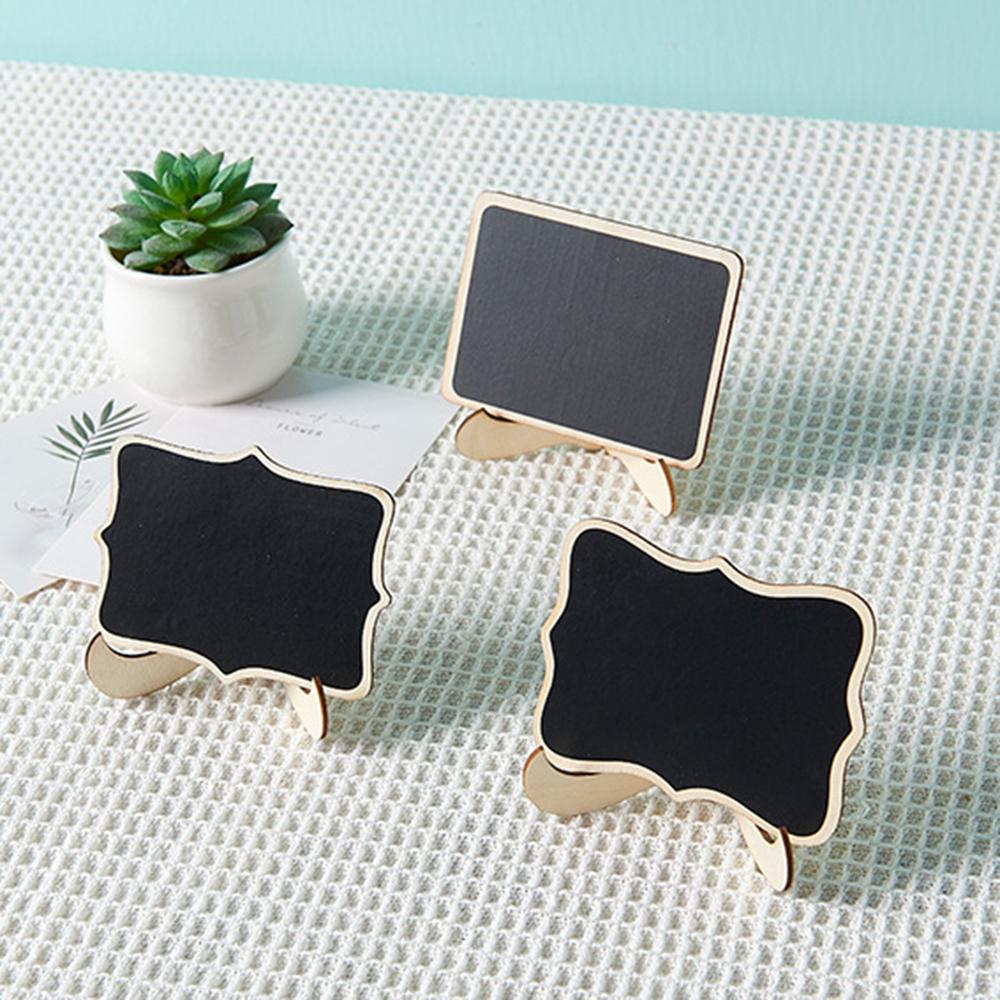 Buy 10pcs Mini Wooden Blackboard Chalkboard with Stand Message Notice ...