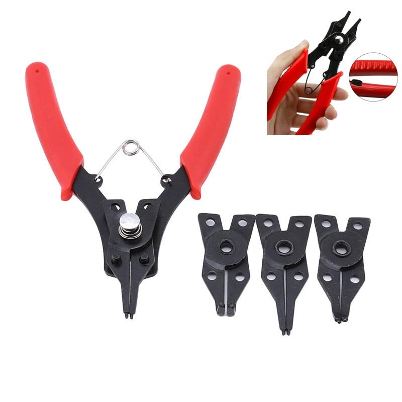 Ring Pliers Plier Set Internal External Straight Curved Combination ...