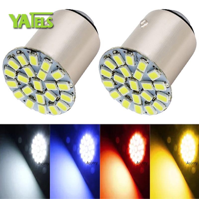 1 pcs White S25 22 SMD 1156 BA15S Car Steering Light Tail Light LED ...