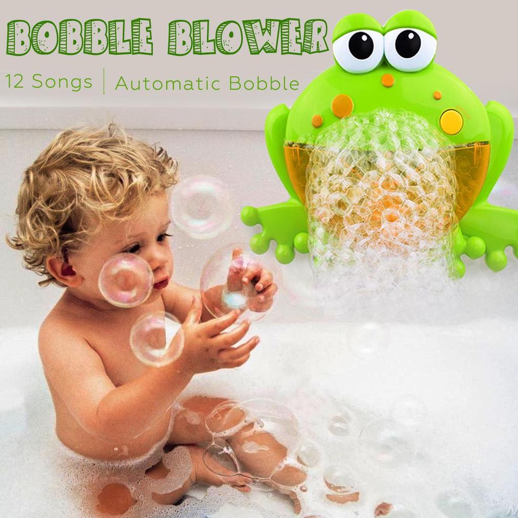 Buy Machine Big Frogs Automatic Bubble Maker Blower Music Bath Toy for ...