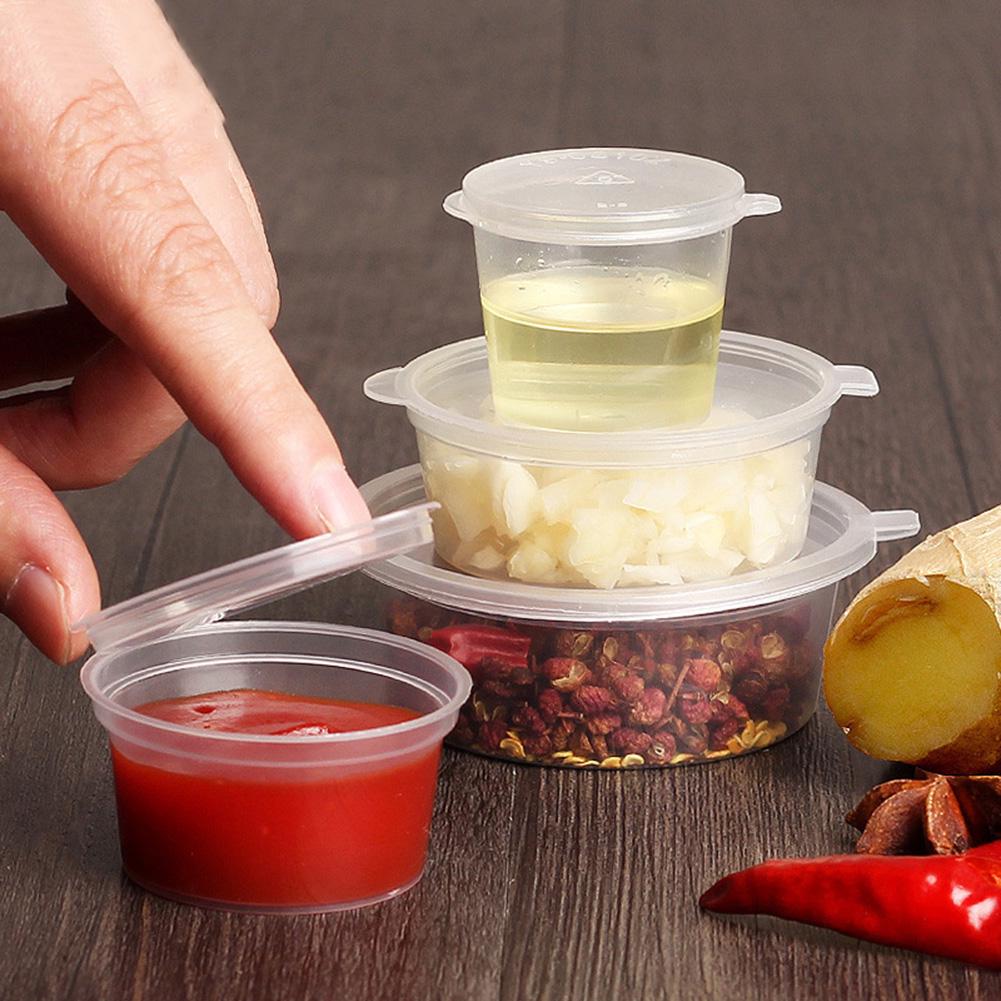 Buy Disposable Plastic Small Food Box Packing Condiment Containers ...